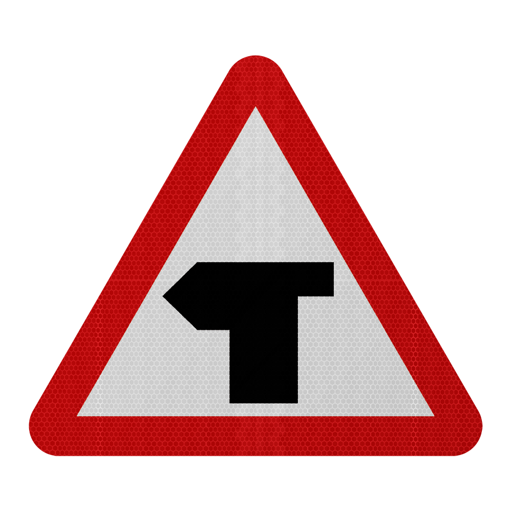 T Junction Ahead Sign | Diagram 505.1 | RA2 | Post Mountable – Sign ...