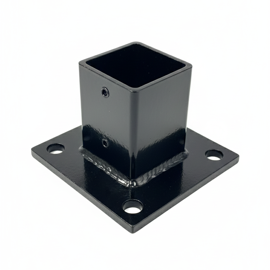 Bolted Baseplate for 50mm Sign Post | Floor Mounted Sign Post – Sign ...