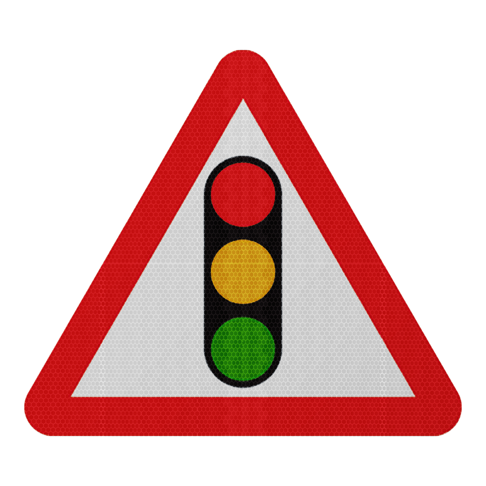 Traffic Signals Ahead Road Sign | Diagram 543 | RA2 | Post Mountable ...