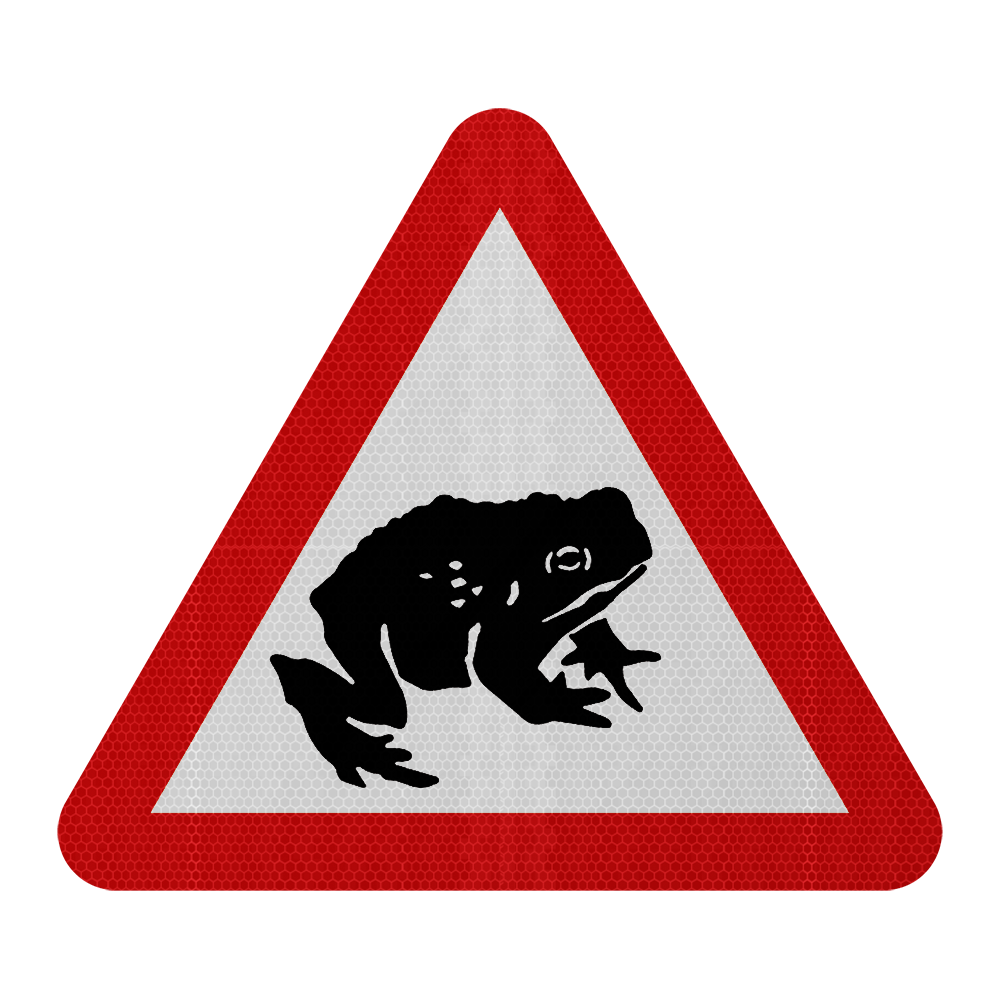 Migratory Toad Crossing Ahead Traffic Sign | Diagram 551.1 | RA2 | Pos ...