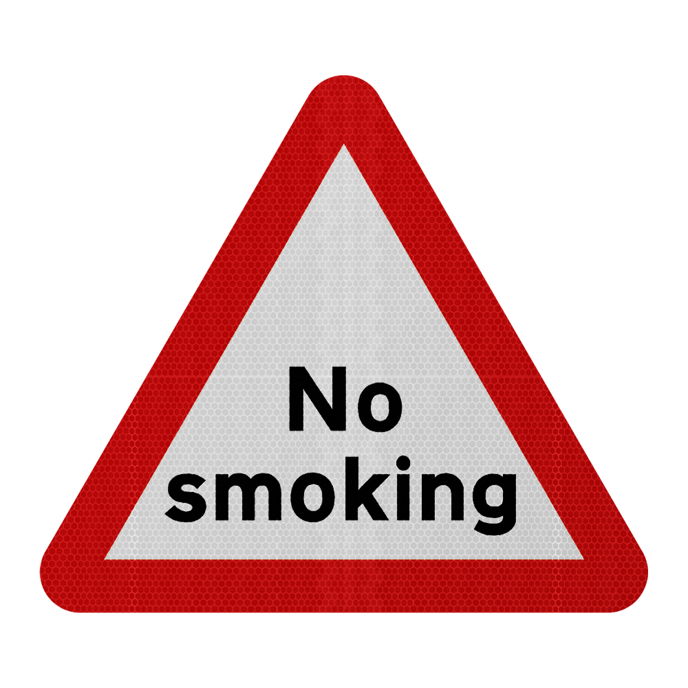 No Smoking Temporary Traffic Sign | Diagram 554D | RA2 | Post Mountabl ...