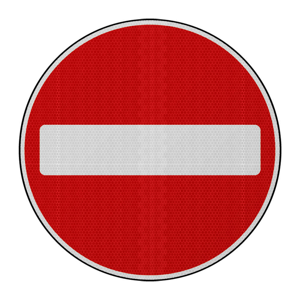 No Entry Restriction Road Sign | Diagram 616 | RA2 | Post Mountable ...