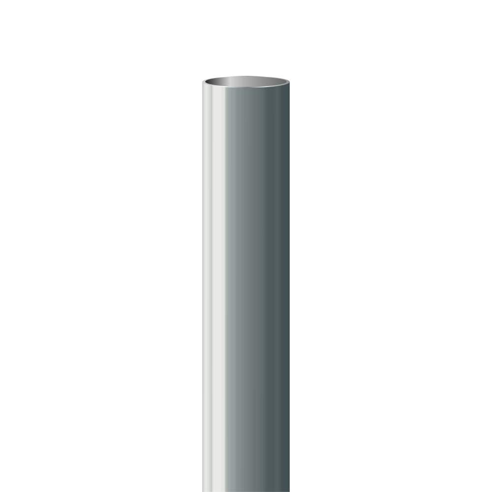 76mm Dia Aluminium Sign Post | 3" Aluminium Tube | Mill, Grey, White ...