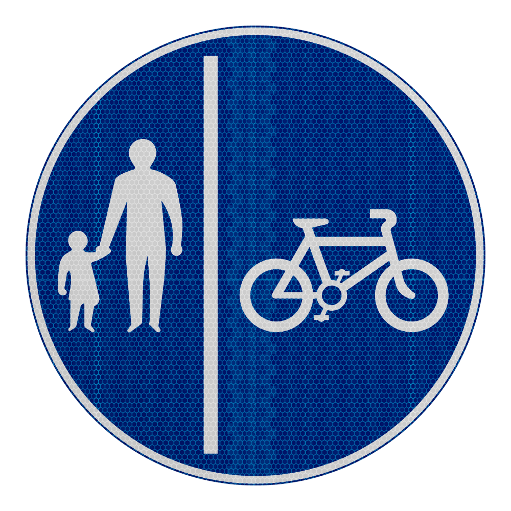 Cyclists & Pedestrian Route With Priority | Diagram 957 | RA2 | Post M ...