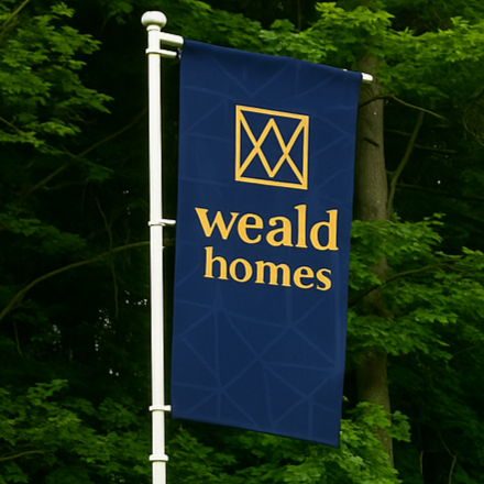 Custom Flag Printing | House Build Flags – Sign Trade Supplies Ltd