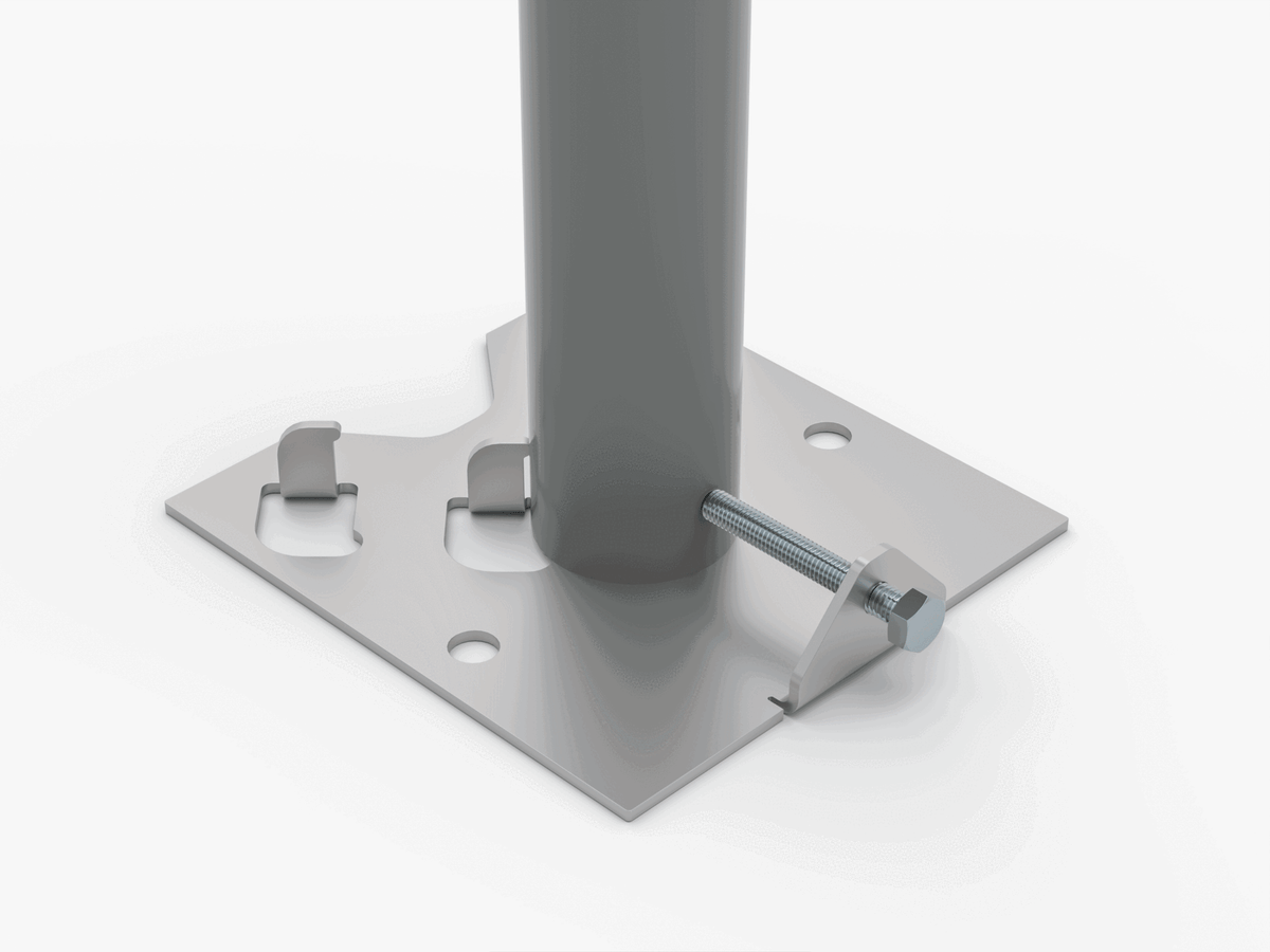Universal Sign Post Base Plates | Sign Posts & Fixings | Sign Trade ...