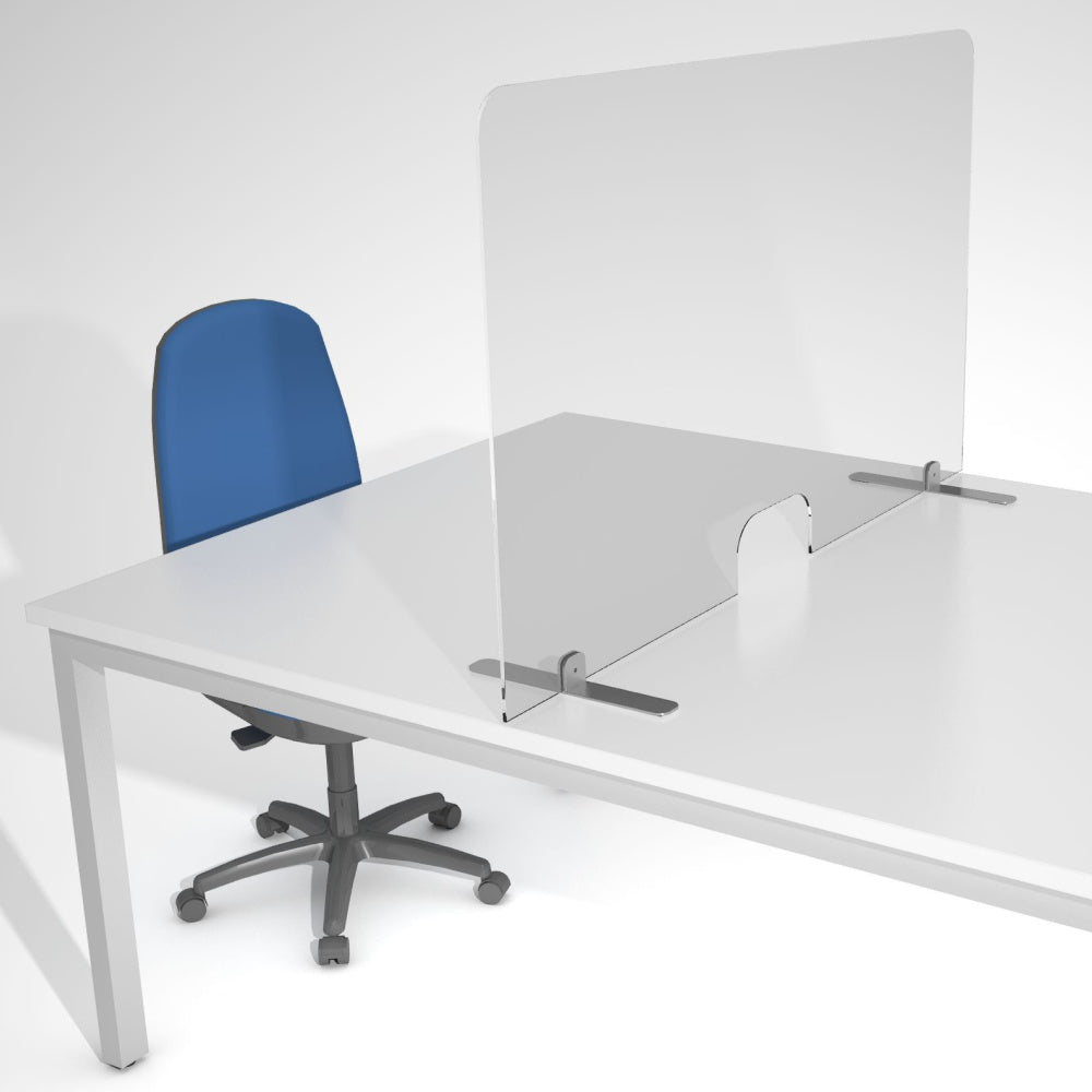 5mm Clear Perspex Acrylic Screen - Freestanding Office Desk Partition ...