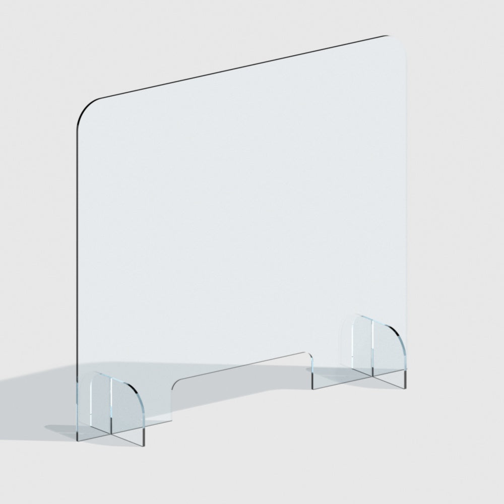 5mm Clear Perspex Acrylic Screen - Freestanding Office Desk Partition ...