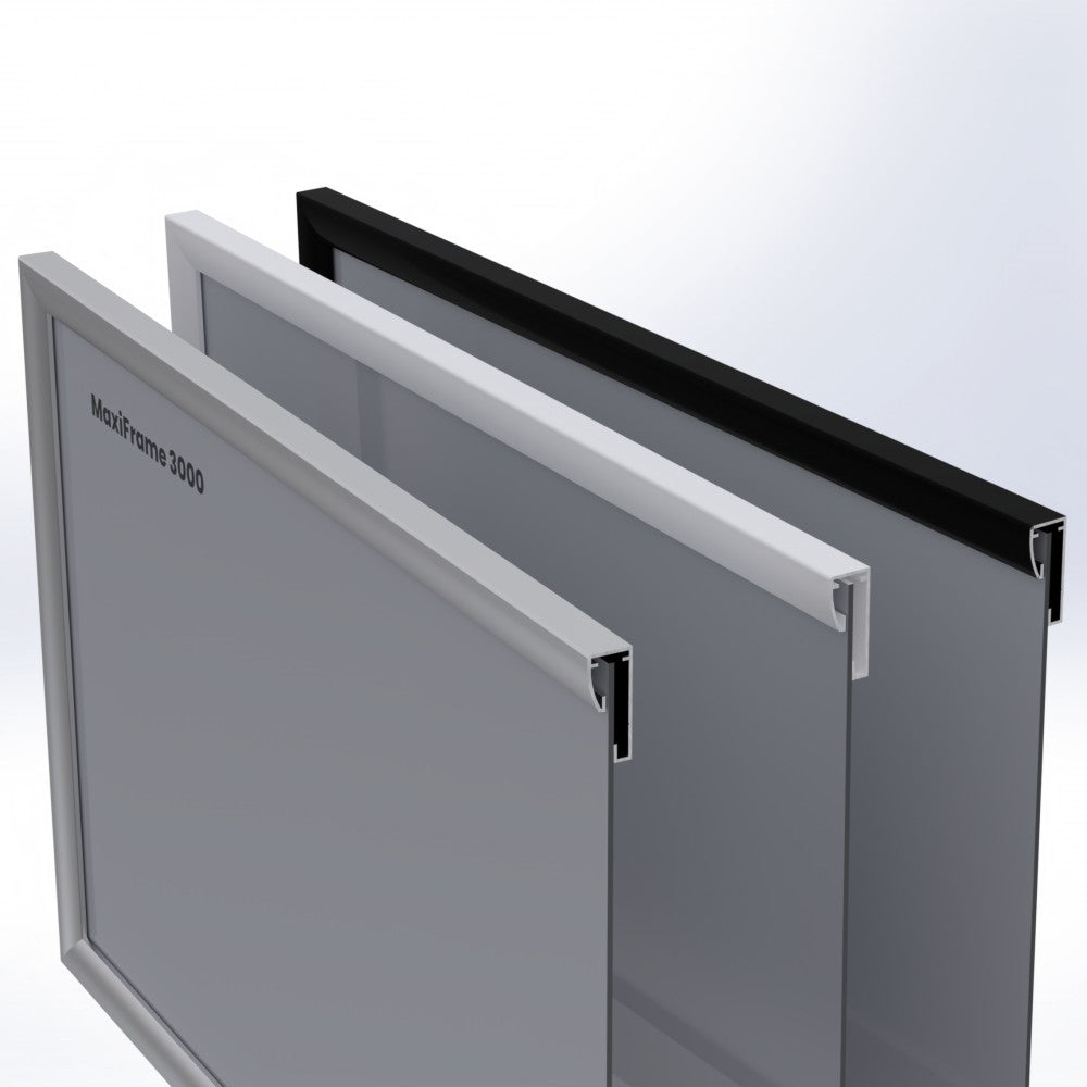 Maxiframe 3000 Sign Frame Kit - 3mm Panel Trim – Sign Trade Supplies Ltd
