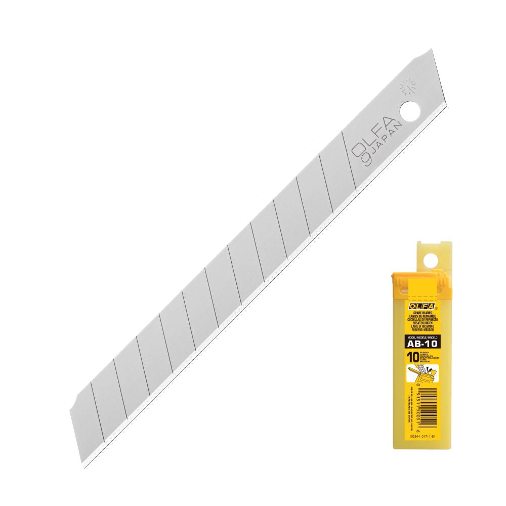 OLFA AB-10 9mm Snap-Off Blades - Pack of 10 – Sign Trade Supplies Ltd