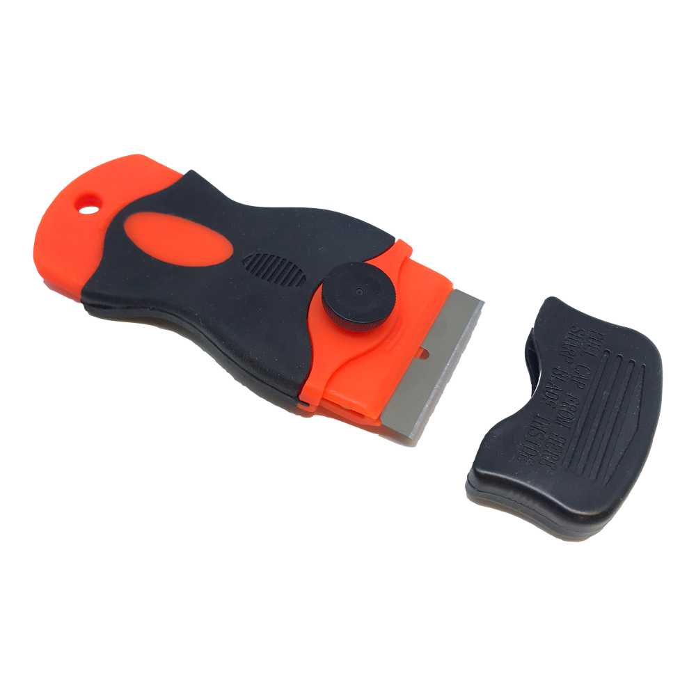 Orange Fixed Blade Scraper - Vinyl Window Scraper – Sign Trade Supplies Ltd