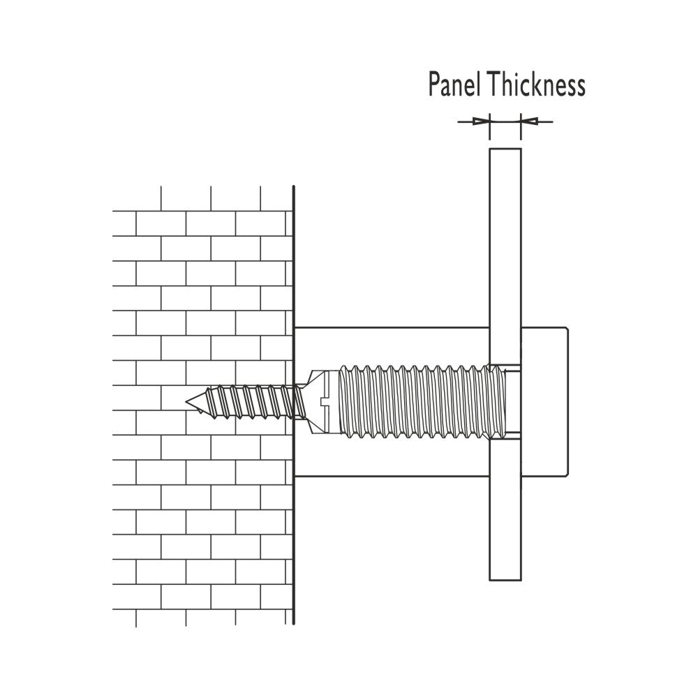 Satin Black Aluminium Sign Stand Offs - Wall Mounts – signtradesupplies